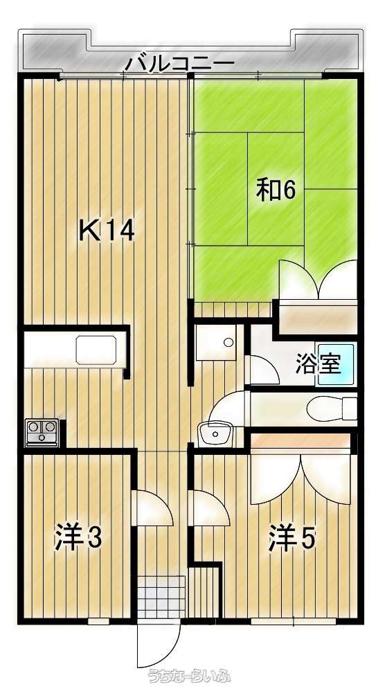 シティハイツ泉台 303号 / 那覇市小禄 / 55.94m² / 16.92坪 / 3LDK / 1,480万円の売買マンション | 沖縄の不動産情報 【うちなーらいふ】 (m-5013 ...