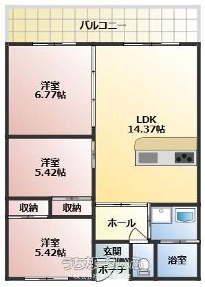 水井原ビル 303号 / うるま市具志川 / 3LDK / 3階 / 8.5万円の賃貸アパート | 沖縄の不動産情報 【うちなーらいふ】 (r-5030-2250626-0611)
