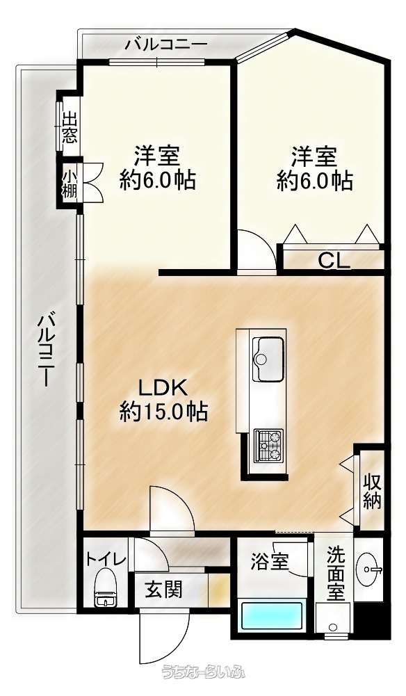 コートヴィレッジ牧志 / 那覇市牧志2丁目 / 53.37m² / 16.14坪 / 2LDK / 2,500万円の売買マンション | 沖縄の不動産情報 【うちなーらいふ】 (m-6533 ...