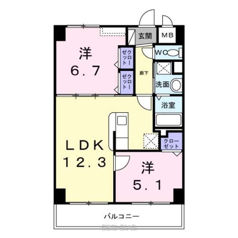 ビッグイースト ツー 204号 / 糸満市照屋 / 2LDK / 2階 / 8.2万円の賃貸マンション | 沖縄の不動産情報 【うちなーらいふ】 (r-7382-2250512-0718)