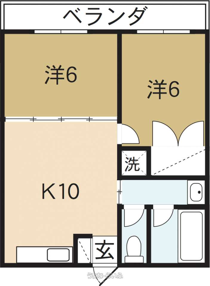 仲里第3ビル 207号室号 / 宜野湾市我如古3丁目 / 2LDK / 2階 / 6.5万円の賃貸アパート | 沖縄の不動産情報 【うちなーらいふ】 (r-7558-2210222-0070)