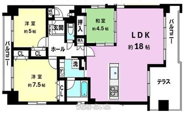 ミオビエント泡瀬 503号 / 沖縄市泡瀬3丁目 / 77.16m² / 23.34坪 / 3LDK / 2,980万円の売買マンション | 沖縄の不動産情報 【うちなーらいふ】 (m ...